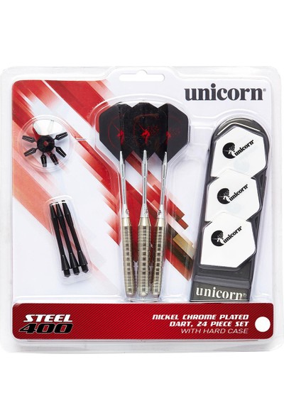 Unicorn 71820 Steel 400 23gr 3lü Çelik Uçlu Dart Oku Seti Unicorn 71820 Steel 400 23gr 3lü Çelik Uçlu Dart Oku Seti