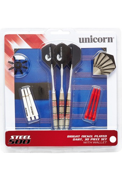 Unicorn 71823 Steel 500 21gr 3lü Çelik Uçlu Dart Oku Seti Unicorn 71823 Steel 500 21gr 3lü Çelik Uçlu Dart Oku Seti