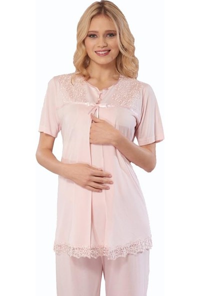 Emose 3916 Lohusa-Hamile KısaKol 3 lü Pijama Takım