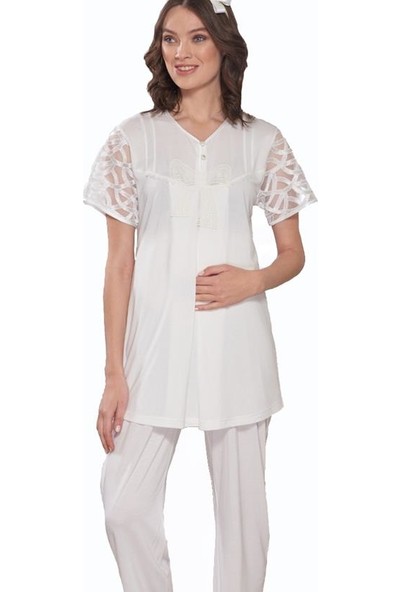 Emose 3952 Lohusa-Hamile KısaKol Pijama Takım