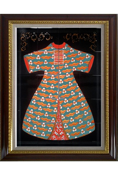 Armada Çini 80X100 Cm Ed 681 Yeşil Cintemani Kaftan Çini Pano