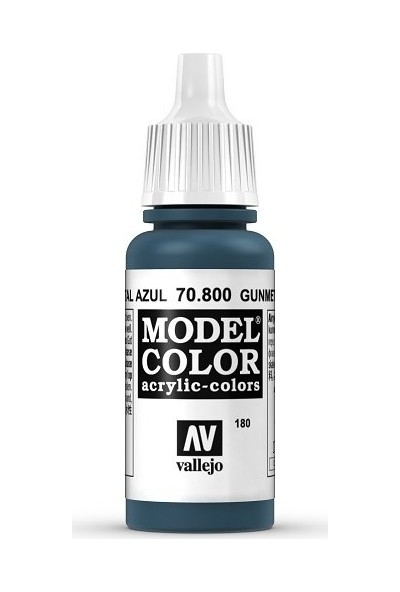 Vallejo Modelcolor 17Ml 180-800 Gunmetal Blue Vallejo Modelcolor 17Ml 180-800 Gunmetal Blue