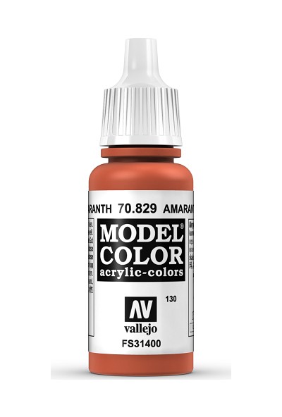 Vallejo Modelcolor 17Ml 130-829 Amaranth Red Vallejo Modelcolor 17Ml 130-829 Amaranth Red
