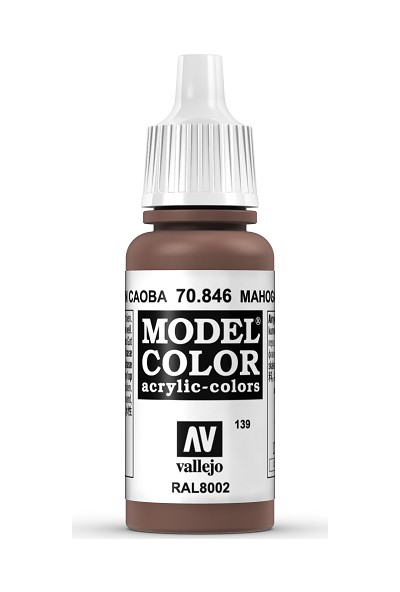 Vallejo Modelcolor 17Ml 139-846 Mahogany Brown Vallejo Modelcolor 17Ml 139-846 Mahogany Brown
