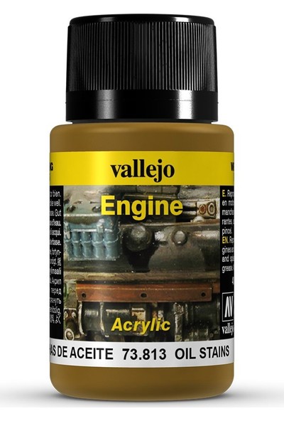 Vallejo Weathering Effects 40Ml Oil Stains Engine 73.813 Vallejo Weathering Effects 40Ml Oil Stains Engine 73.813