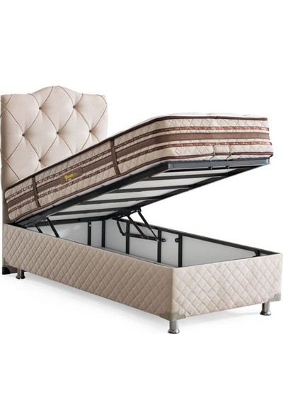 Belletto Tek Kişilik Deluxe Lüx Kumaş Baza+Başlık 100 x 200 cm