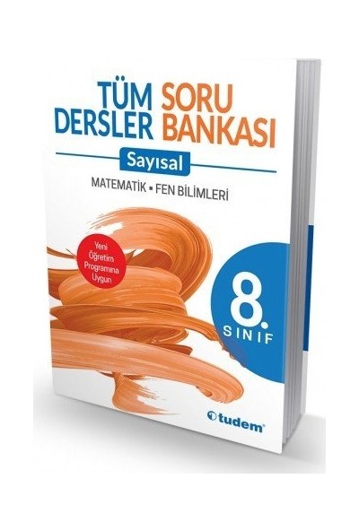 Tudem 8.Sınıf Tüm Dersler Sayısal Soru Bankası