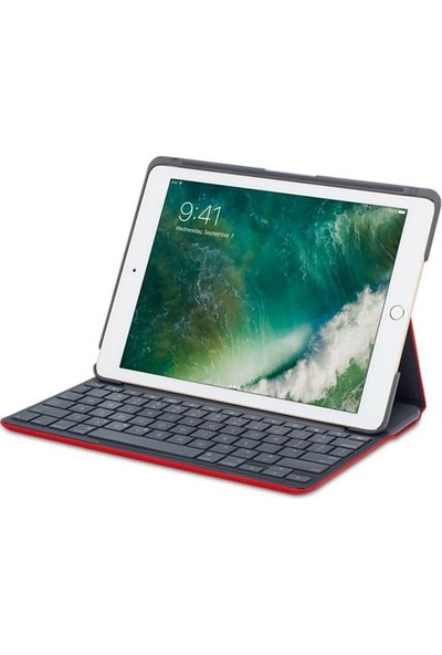 Logitech Ipad 6.Nesil ile Uyumlu Kırmızı Canvas Klavyeli Kılıf (TR) 920-007308