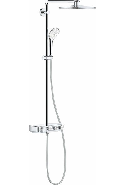 Grohe Euphoria SmartControl System 310 Duo Duvara Monte Termostatik Bataryalı Duş Sistemi - 26507000 Grohe Euphoria SmartControl System 310 Duo Duvara Monte Termostatik Bataryalı Duş Sistemi - 26507000