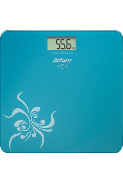 Arzum AR 550 Sottile Dijital Cam Banyo Baskülü Mavi