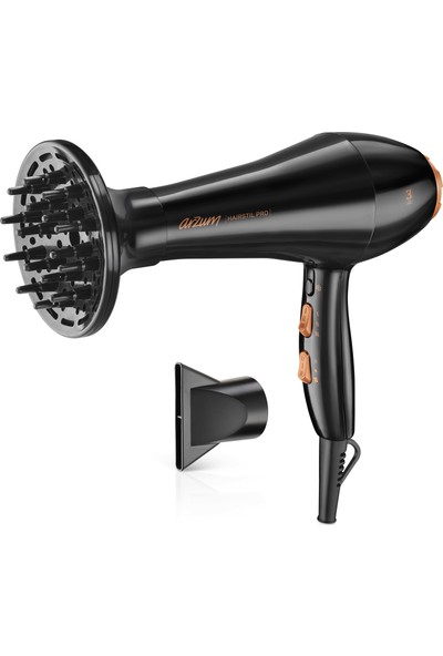 Arzum AR5009 Hairstil Pro Profesyonel Saç Kurutma Makinesi Siyah