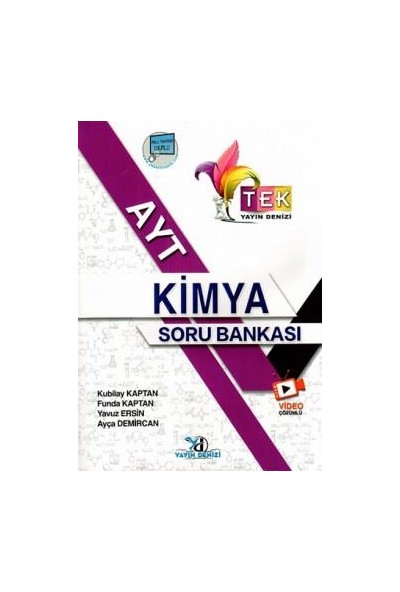 Yayın Denizi AYT TEK Serisi Kimya Soru Bankası Yayın Denizi AYT TEK Serisi Kimya Soru Bankası