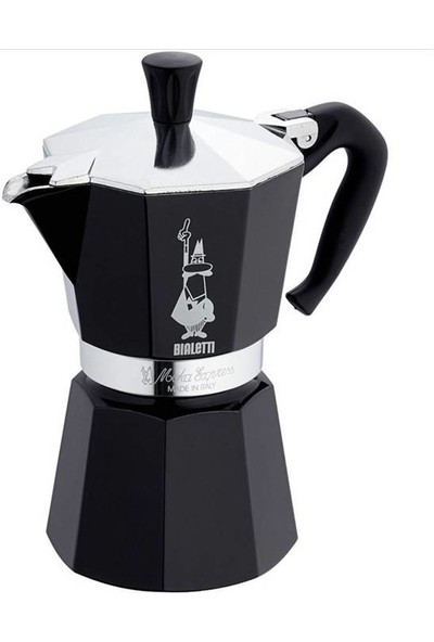 Bialetti Moka Pot Siyah 6 Cup