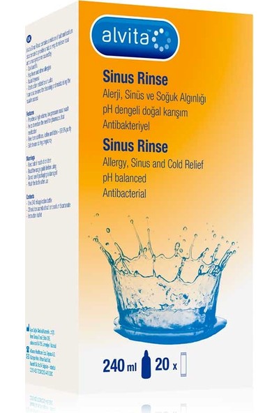 Alvita Sinus Rinse Kit Yetişkin İçin 240 ml