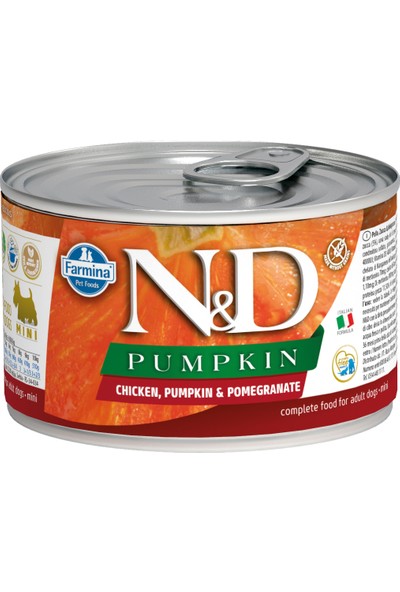 N&D Balkabağı Tavuk & Nar Köpek Konservesi 140 gr (12 Adet)