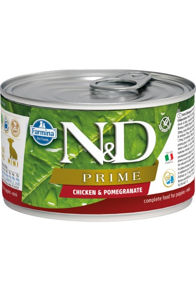 N&D Prime Tavuk,Nar Yavru Köpek Konservesi 140 Gr