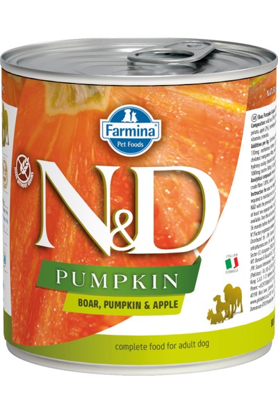 N&D Pumpkin Yaban Domuzu Yetişkin Köpek Konservesi 285 Gr N&D Pumpkin Yaban Domuzu Yetişkin Köpek Konservesi 285 Gr