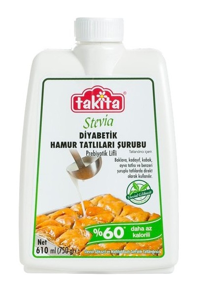 TakitaStevialı Hamur Tatlıları Şurubu, 750 gr