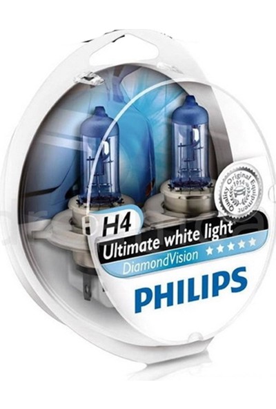 Philips H4 Model Diamond Vision Far Ampül Seti 426774 Philips H4 Model Diamond Vision Far Ampül Seti 426774