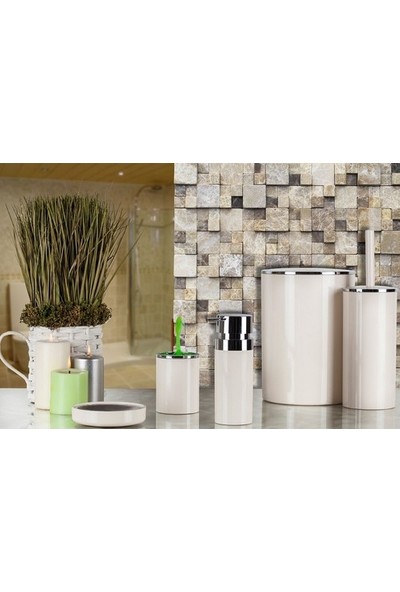 Primanova Lenox Bej 5 Parça Banyo Seti Primanova Lenox Bej 5 Parça Banyo Seti