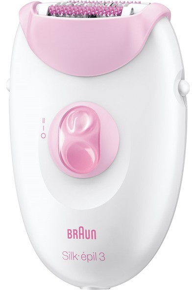 Braun Silk-épil 3 3370 Epilatör Beyaz / Pembe - 1 Ek Parçalı Kablolu Epilatör / Epilasyon Braun Silk-épil 3 3370 Epilatör Beyaz / Pembe - 1 Ek Parçalı Kablolu Epilatör / Epilasyon