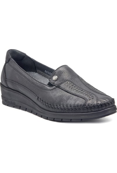 Forelli 25182 Kadın Siyah Deri Halluks Comfort Ayakkabı Forelli 25182 Kadın Siyah Deri Halluks Comfort Ayakkabı
