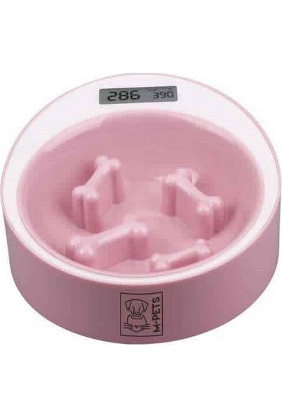 M-pets Köpek Elektronik Tartılı Desenli Yavaş Yeme Mama Kabı