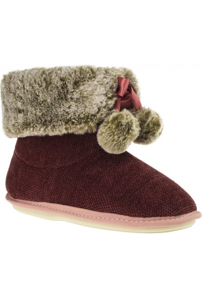 Twigy Nn0126 Tw Caden Ev Bordo Kadın Terlik