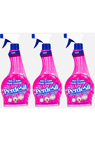 PerdeSil 3'lü Ekomomik Paket Perde Temizleyicisi 500 ml