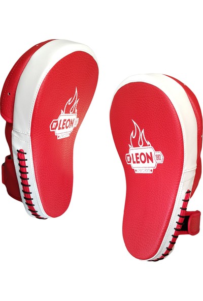 Leon Master Profesyonel Kick Boks ve Muay Thai El Lapası BYL5009 Kırmızı Beyaz