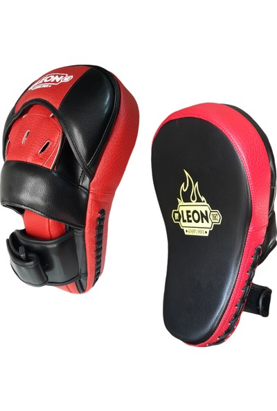 Leon Master Profesyonel Kick Boks ve Muay Thai El Lapası BYL5009 Siyah Kırmızı
