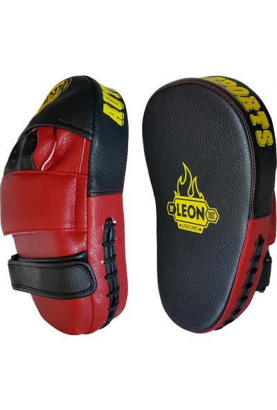 Leon Ramon Profesyonel Kick Boks ve Muay Thai El Lapası BYL4002 Siyah Kırmızı