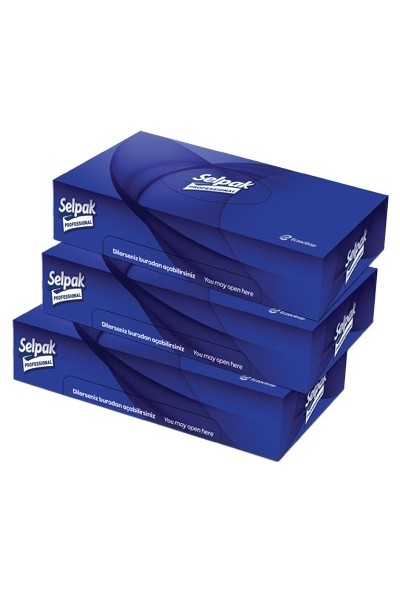 Selpak Professional Kutu Mendil 50' li x 3' lü Selpak Professional Kutu Mendil 50' li x 3' lü