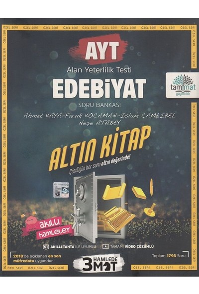 Tammat Yayıncılık 3 Hamlede Mat Ayt Edebiyat Soru Bankası Tammat Yayıncılık 3 Hamlede Mat Ayt Edebiyat Soru Bankası