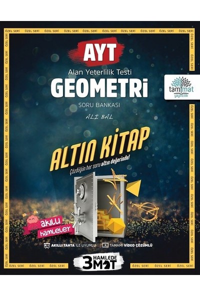 Tammat Yayıncılık 3 Hamlede Mat Ayt Geometri Altın Kitap Soru Bankası Tammat Yayıncılık 3 Hamlede Mat Ayt Geometri Altın Kitap Soru Bankası
