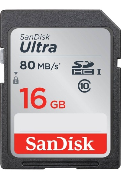 Sandisk 16Gb 80Mb/Sn Ultra Sdhc Hafıza Kartı Class 10 Sandisk 16Gb 80Mb/Sn Ultra Sdhc Hafıza Kartı Class 10