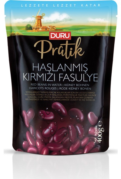 Duru Pratik Haşlanmış Kırmızı Fasulye 400 gr