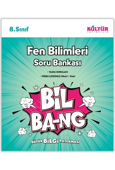 Kültür Yayınları Bil-Bang 8.Sınıf Fen Bilgisi Soru Bankası Kültür Yayınları Bil-Bang 8.Sınıf Fen Bilgisi Soru Bankası