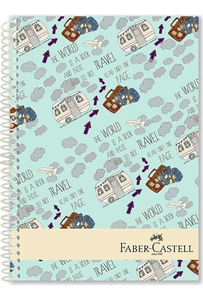 Faber-Castell Seyahat Sert Kapak Seperatörlü Defter 120YP Faber-Castell Seyahat Sert Kapak Seperatörlü Defter 120YP