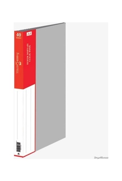 Faber-Castell Standart Sunum Dosyası 40 Yaprak Gri Faber-Castell Standart Sunum Dosyası 40 Yaprak Gri
