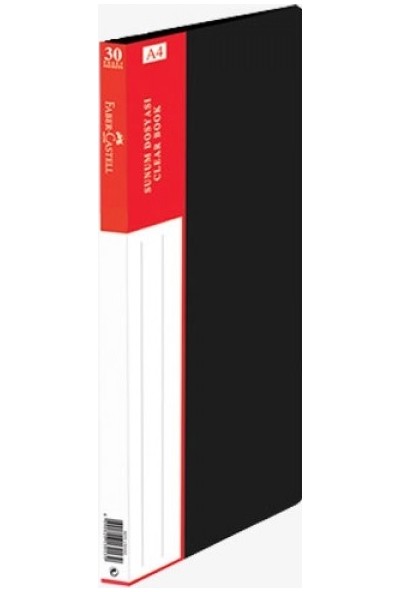 Faber-Castell Standart Sunum Dosyası 30 Yaprak Siyah Faber-Castell Standart Sunum Dosyası 30 Yaprak Siyah