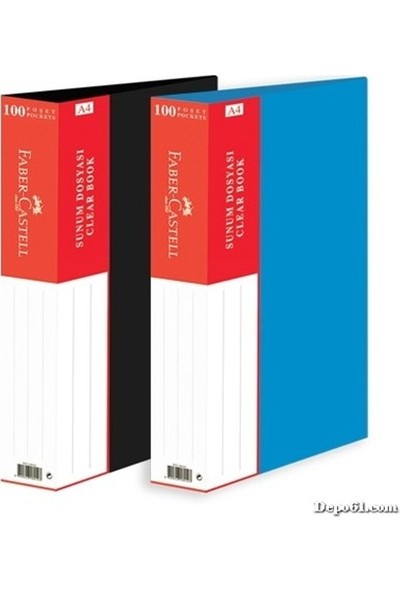 Faber-Castell Standart Sunum Dosyası 80 Yaprak Mavi Faber-Castell Standart Sunum Dosyası 80 Yaprak Mavi