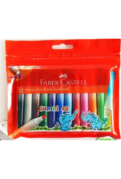 Faber-Castell Jumbi-Neon Floresan Markör12'li Poşet Faber-Castell Jumbi-Neon Floresan Markör12'li Poşet
