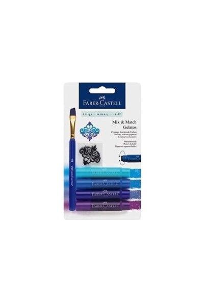 Faber-Castell Gelato Mum Boya Mavi Tonları 4 renk