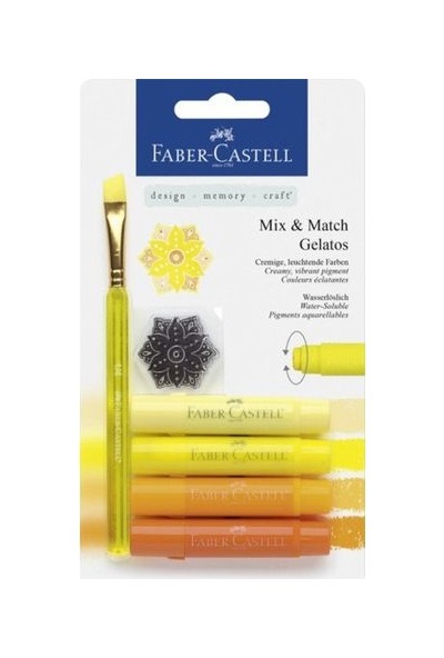 Faber-Castell Gelato Mum Boya Sarı Tonları 4 renk