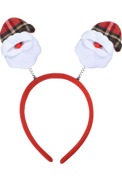 Yılbaşı Ekoseli Noel Baba Taç