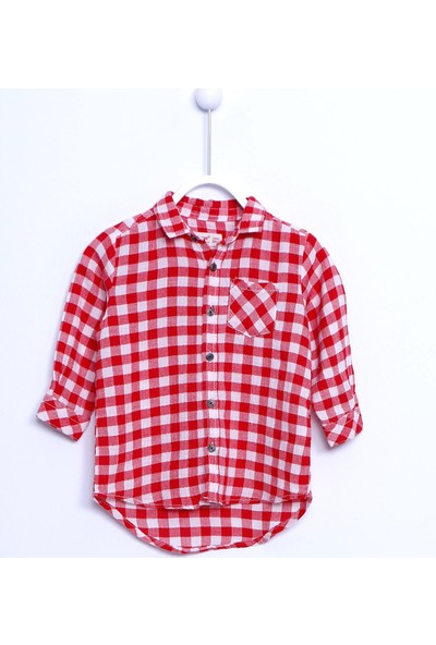 Silversun Bebek Kız Dokuma Cepli Gömlek GC 110130