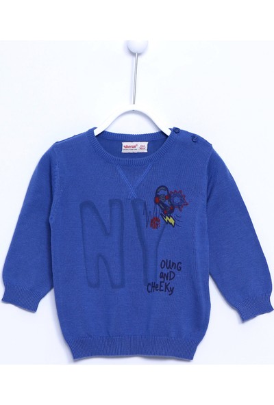 Silversun Bebek Erkek Örme Bisiklet Yakalı Kazak T 110100