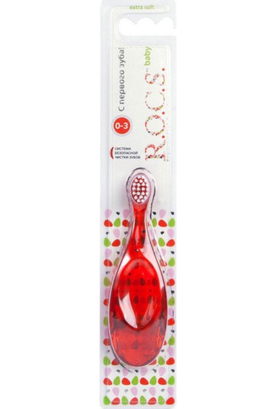 Rocs Baby Extra Soft - Bebekler İçin Diş Fırçası Kırmızı 0-3 Ay Rocs Baby Extra Soft - Bebekler İçin Diş Fırçası Kırmızı 0-3 Ay