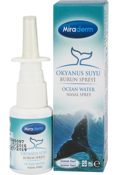 Miraderm Okyanus Suyu Burun Spreyi 25 ml Miraderm Okyanus Suyu Burun Spreyi 25 ml